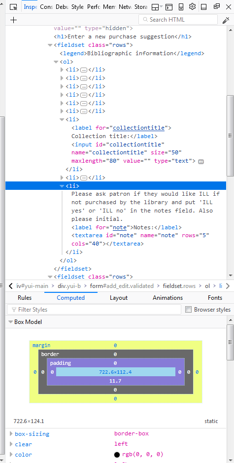 Frontend development – koha-US